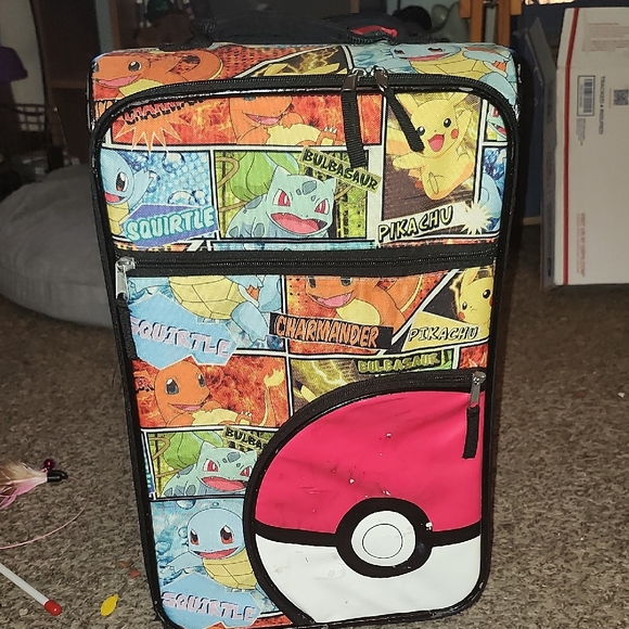 Other | Colorful Pokmon Character Suitcase | Poshmark